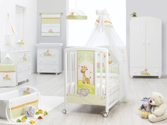 Patut pentru copii Italbaby Gina, colectia Trendy, colorat, cu animalute
