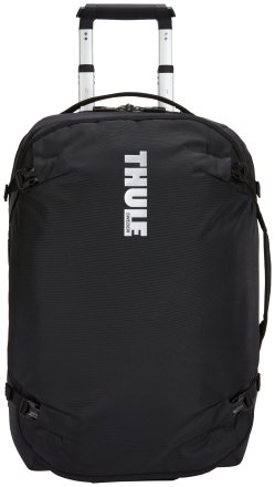 Pachet voiaj troller cu roti si geanta de mana Thule Subterra, 55L, Black